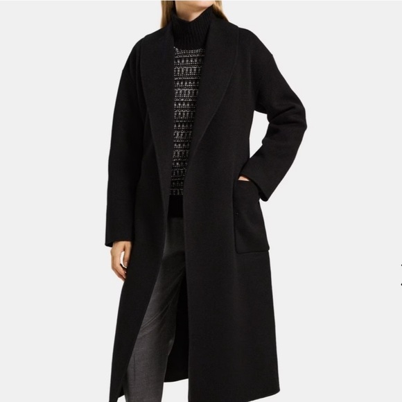 Theory | Jackets & Coats | Nwt Theory Robe Coat In Doubleface ...